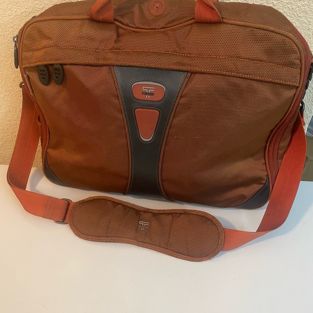 Tumi T Tech Burnt Orange Laptop Bag /Messenger Bag - Gem